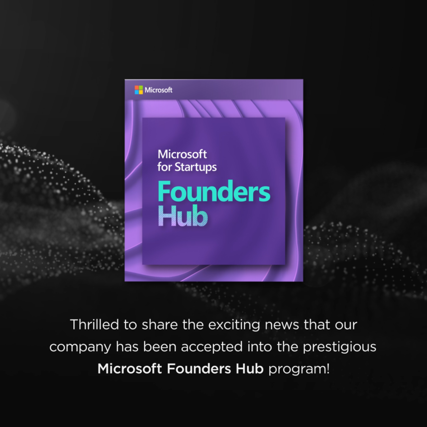SADE has been accepted into the prestigious Microsoft Founders Hub program! – SADELABS